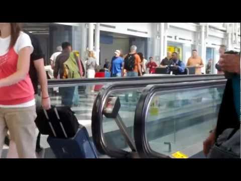 Airport Cart Driver Making His Own Beep Sounds