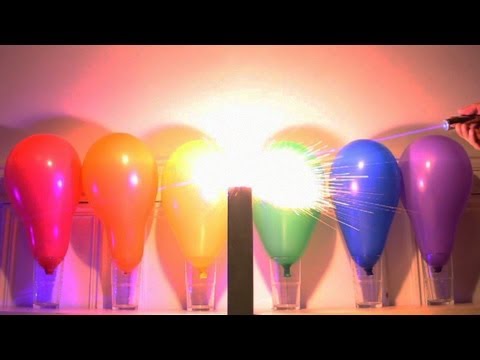 Firecracker Exploding Inside a Balloon