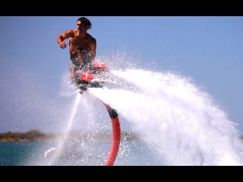 Experts Demonstrate the Flyboard Water-Powered Jet Pack