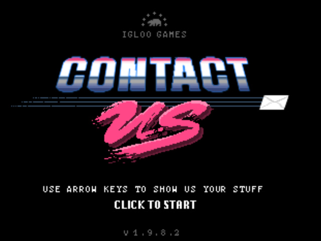 An Interactive Contact Page That Looks Like a 1980s Video Game