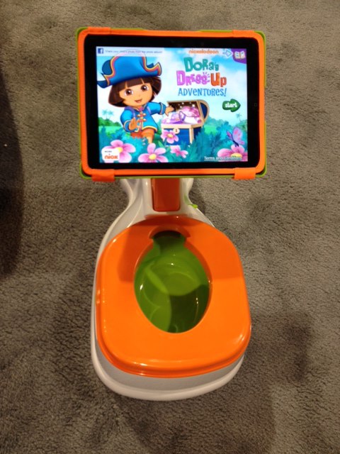 iPotty, A Potty Training Toilet With a Place For an iPad