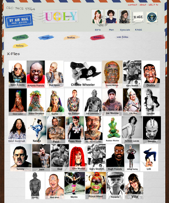 Ugly Models Agency Focuses on Unusual-Looking Models