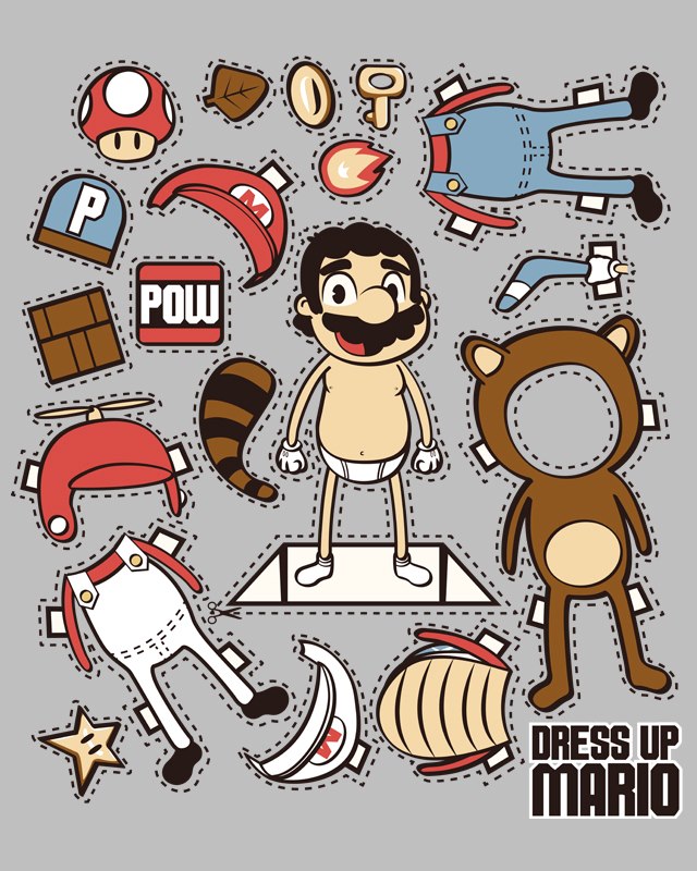 Dress Up, A Series of Paper Doll Pop Culture Character Designs