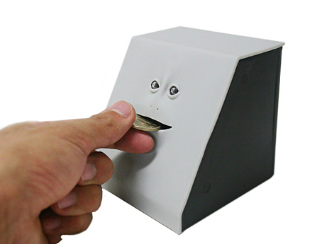 Face Bank, A Creepy Anthropomorphic Coin-Eating Bank