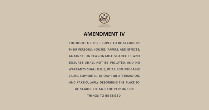 Underclothes Printed With Metallic Ink That Displays the 4th Amendment ...