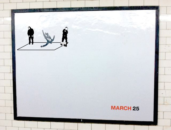 Mad Men Falling Man Street Posters Humorously Altered