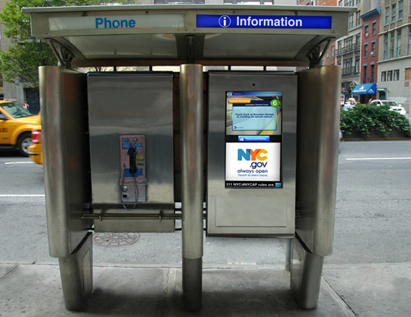 SmartScreen Public Info Kiosks to Replace Pay Phones in New York City