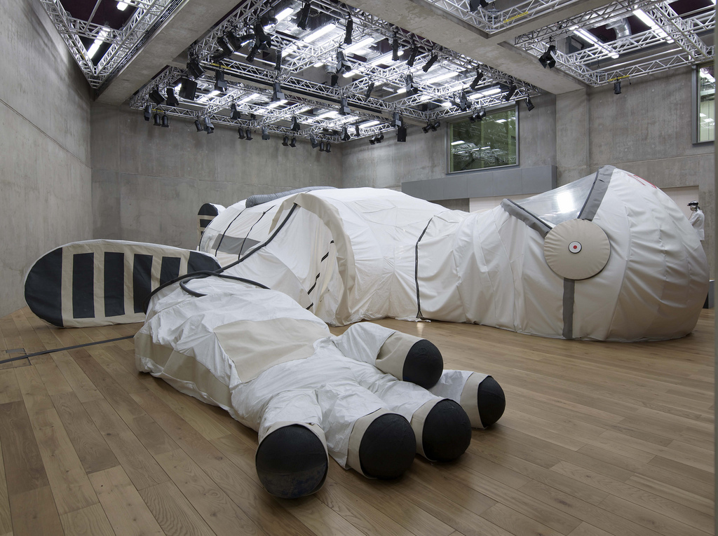 Mother Earth Sister Moon, An Enormous Inflatable Spacesuit
