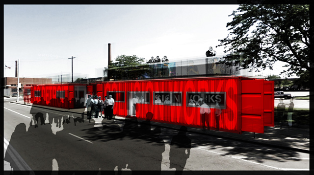 First Container, A Shipping Container Community Center & Retail Space ...