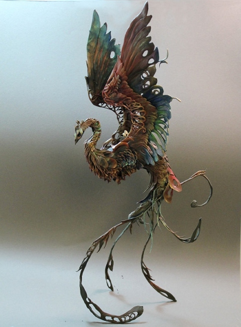 Intricate Fantasy Animal Sculptures by Ellen Jewett