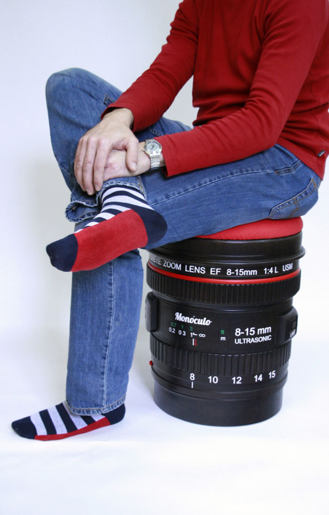 The Reflex Lens Stool, A Camera Lens You Can Sit On