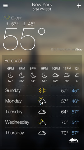 Yahoo! Weather, A Smartphone App That Enhances Forecasts With Photos ...