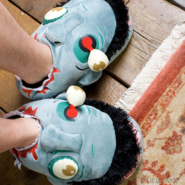 Plush Zombie Slippers