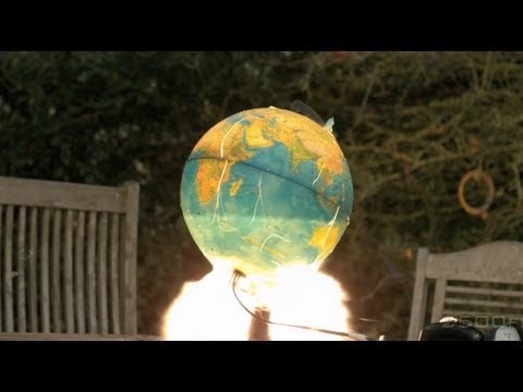 A Globe Exploding in Super Slow Motion