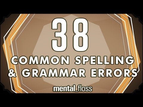 38 Common Spelling and Grammar Errors