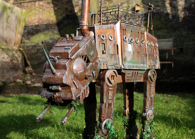 Steampunk AT-AT and AT-ST Walkers From the 'Star Wars' Universe