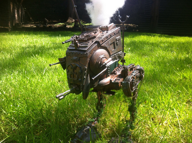 Steampunk AT-AT and AT-ST Walkers From the 'Star Wars' Universe