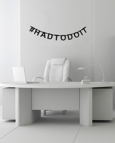 The Handmade Hashtag Banner, A Customizable Hashtag Sign For Hanging in ...