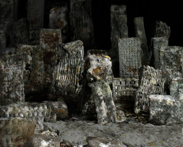 A City of Bread Slowly Decomposing Over 6 Months