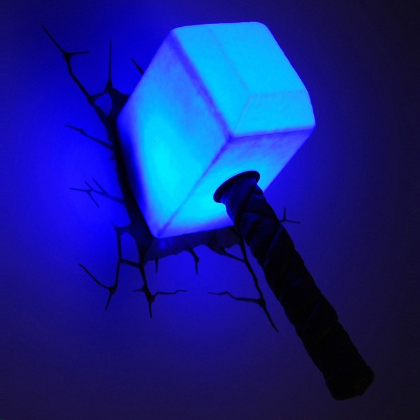 Marvel Superhero 3D Nightlights That Appear To Smash Right Through the Wall