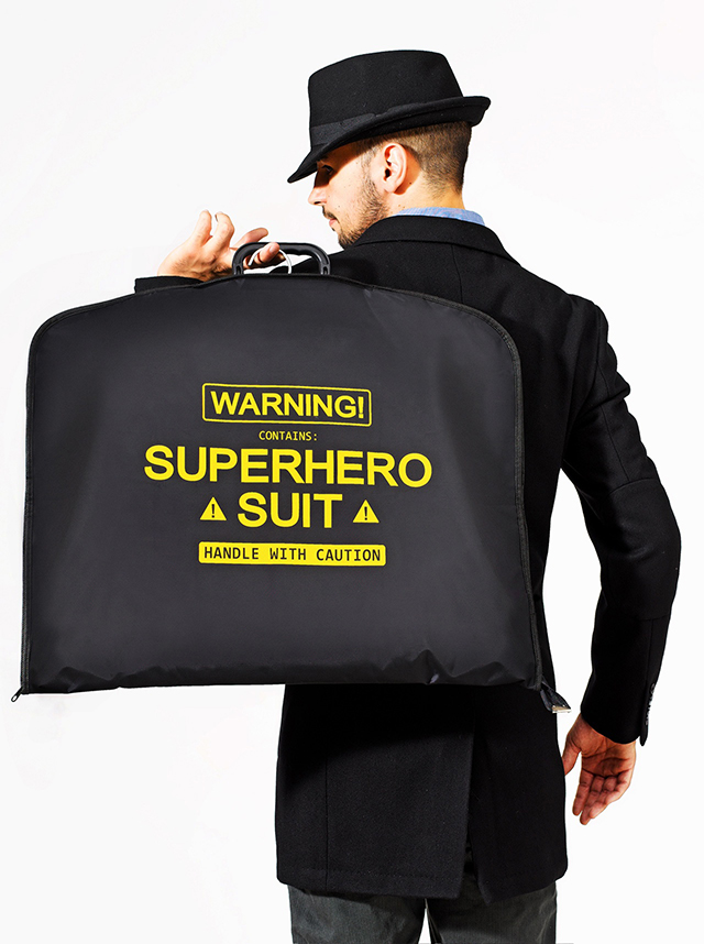 Super Suit Carrier, A Garment Bag For Superheroes on the Go