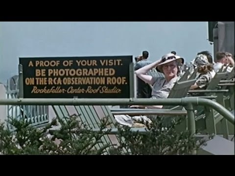 Color Film of the Streets & People of New York City in 1939