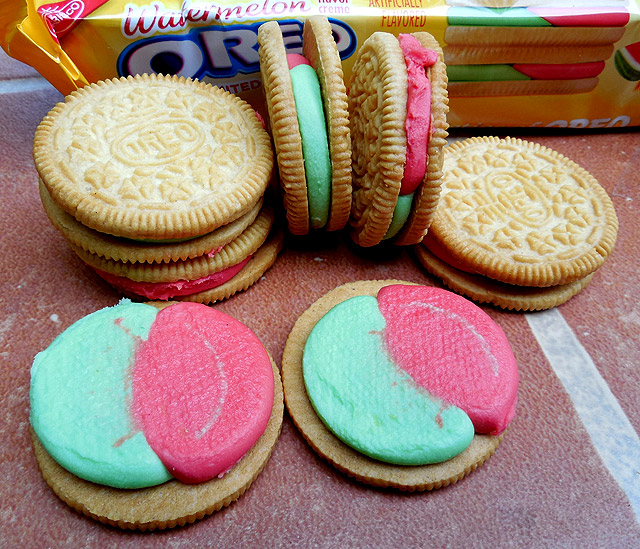 Watermelon and Strawberries n' Creme Oreo Cookies