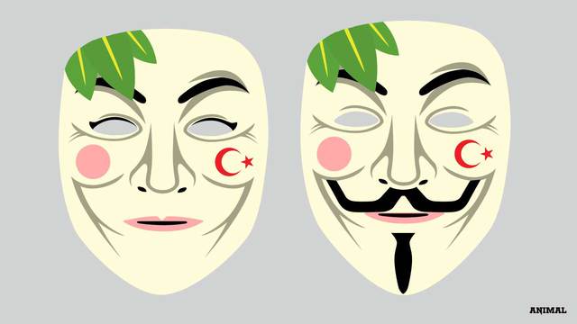 Iconic Guy Fawkes Mask Redesigned For Both Sexes With Symbols of ...