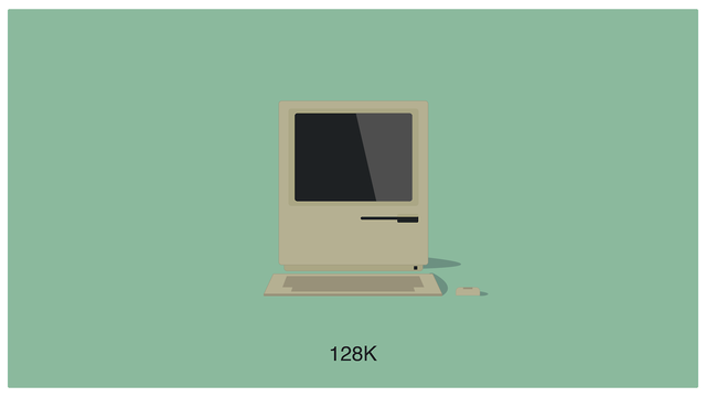 History of Mac, Minimalist Illustrations of Mac Computers