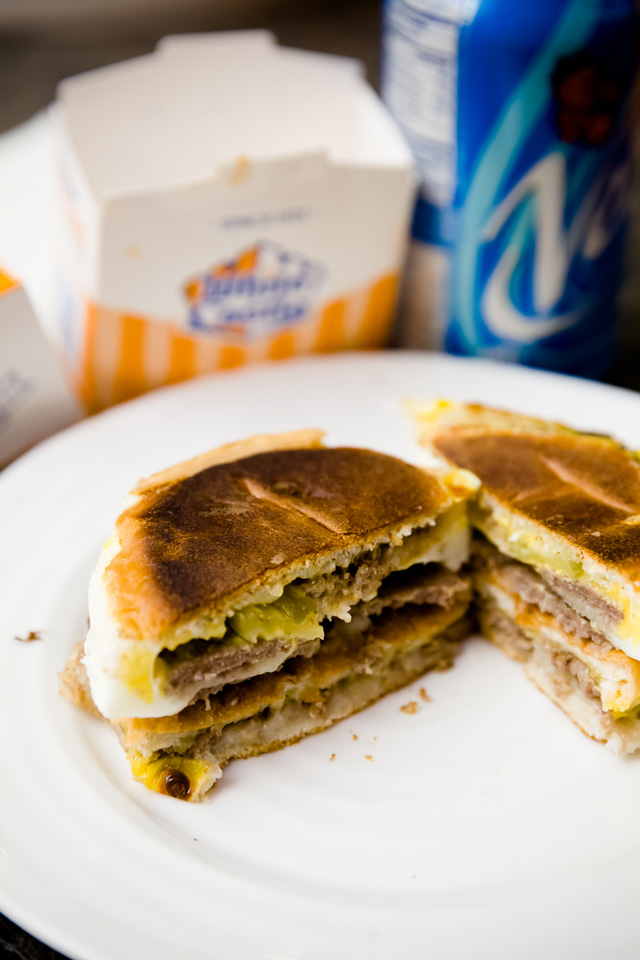 Egg McCastle, An Extreme White Castle Breakfast Sandwich