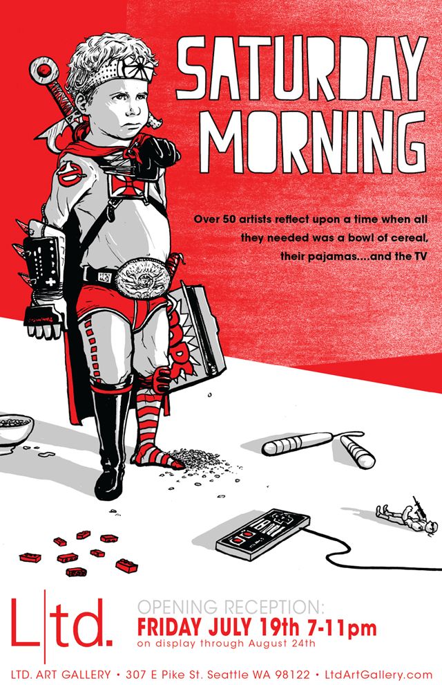 Saturday Morning, A Group Art Show at Ltd. Art Gallery in Seattle