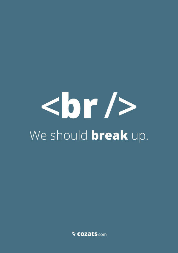 Coding Cards, Colorful Graphics Filled With HTML Coding Jokes