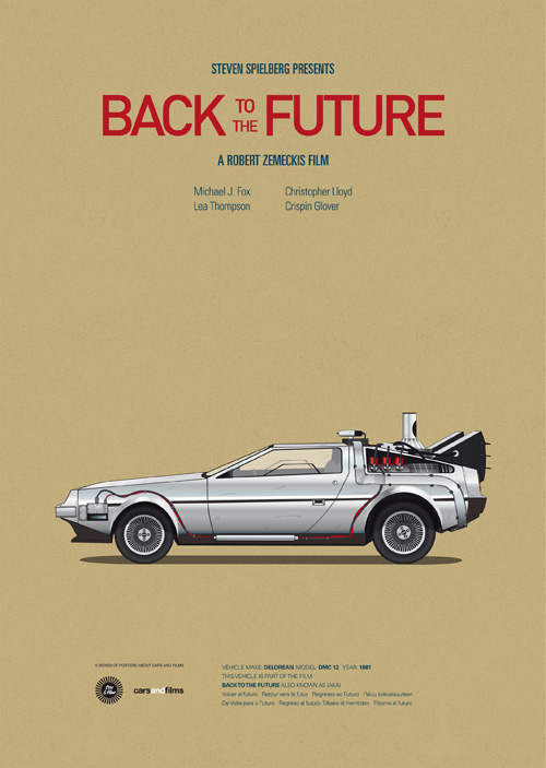 Cars And Films, Movie Posters Featuring Iconic Cars From Films