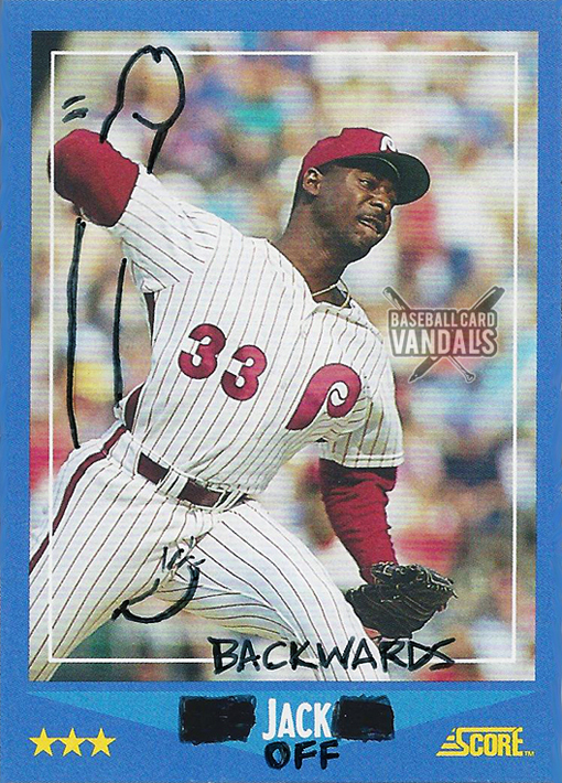 Baseball Card Vandals, Worthless Old Baseball Cards Defaced With Funny ...