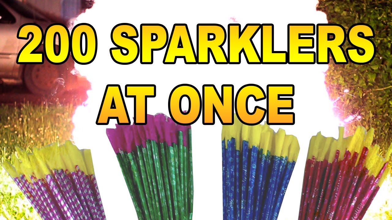 What It Looks Like Lighting 200 Sparklers at Once