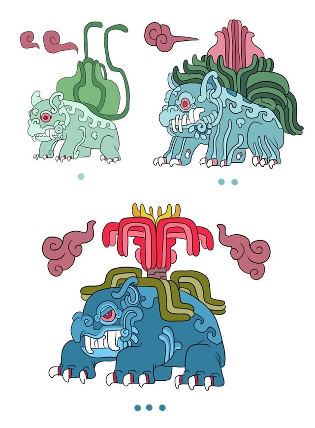 Pokemayans, Pokémon Illustrated in the Style of Mayan Art