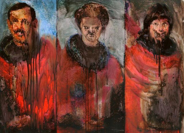 Creepy Paintings of Distorted and Melting Faces Created Using Inkjet Prints