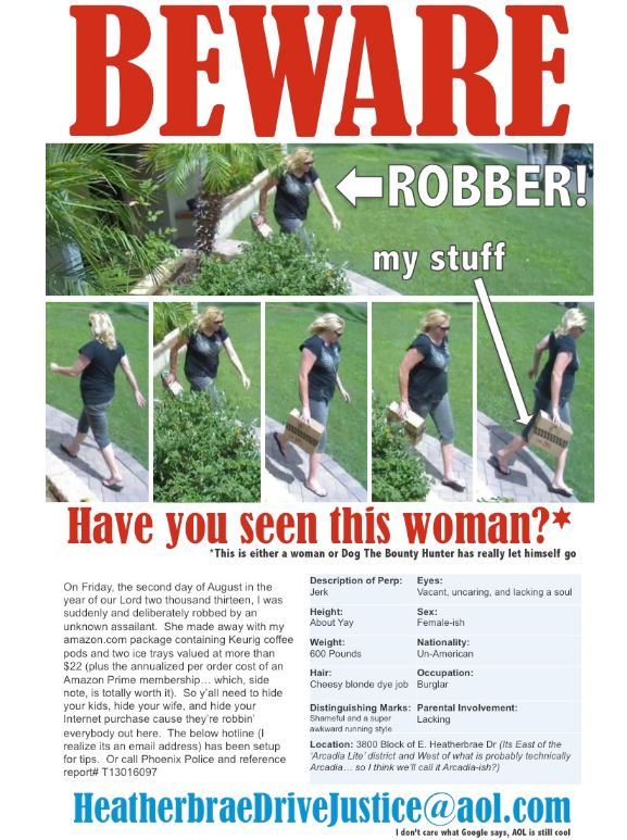 Arizona Man Launches Tongue-in-Cheek Crusade to Catch Thief Who Stole ...