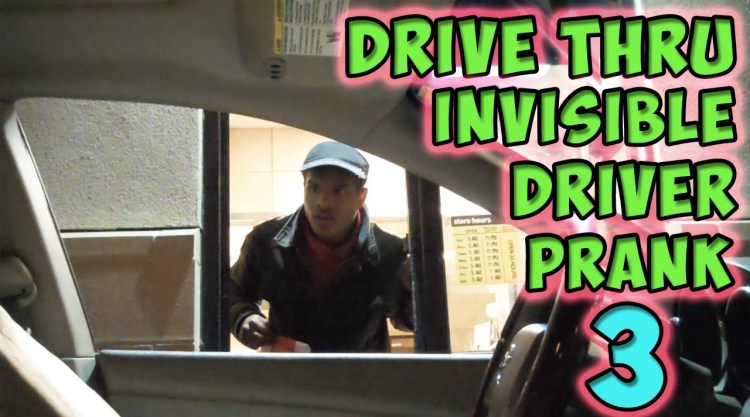 Drive-Thru Invisible Car Driver Prank - Part 3