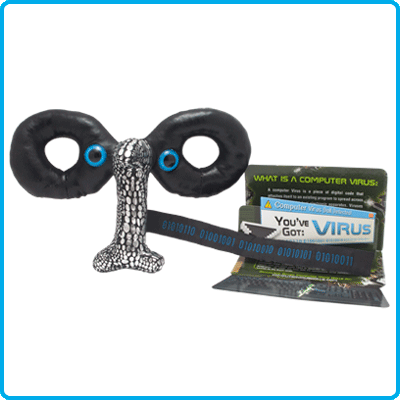 Computer Virus Dolls, Plushies Based on Malicious Software