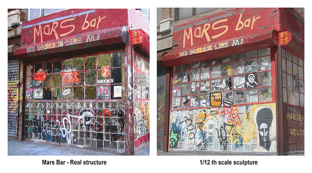 Miniature Sculptures of New York City Storefronts by Randy Hage