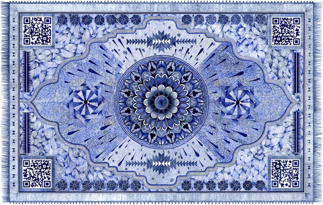 Super Intricate Rug Illustrations Made with Bic Pens