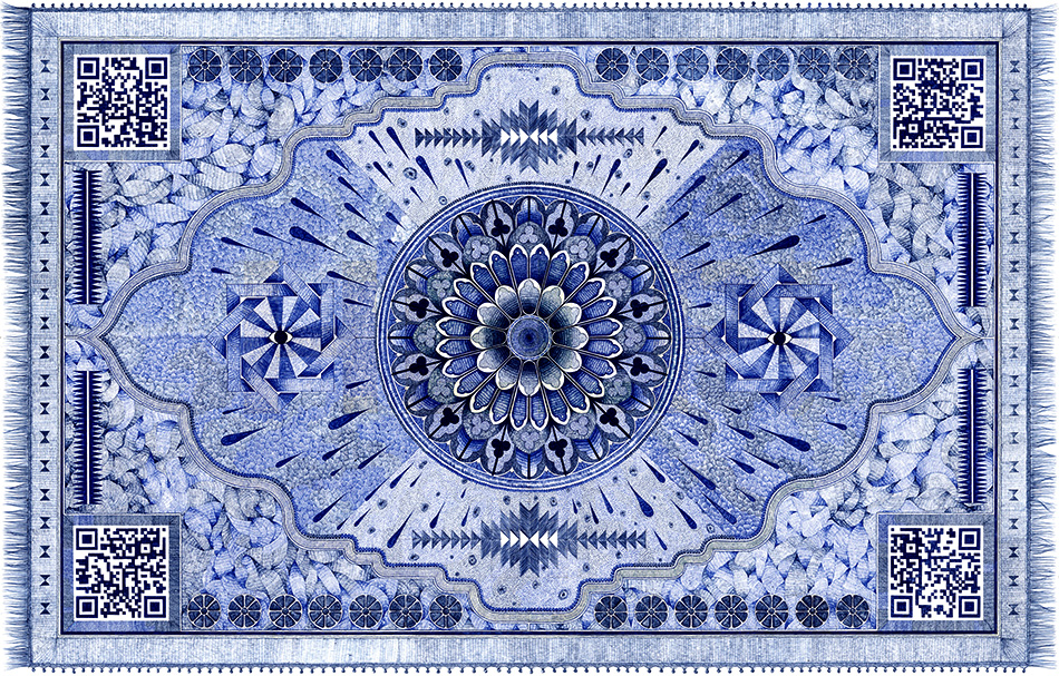 Super Intricate Rug Illustrations Made with Bic Pens