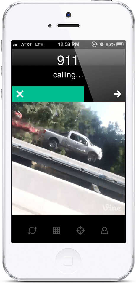 Vine-1-1, App for Recording Emergencies and Calling 911 at the Same Time