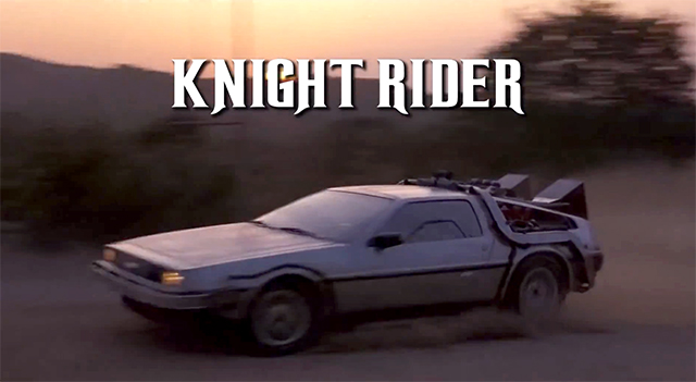 Mashup of the 'Knight Rider' Intro & Clips From 'Back to the Future' Films