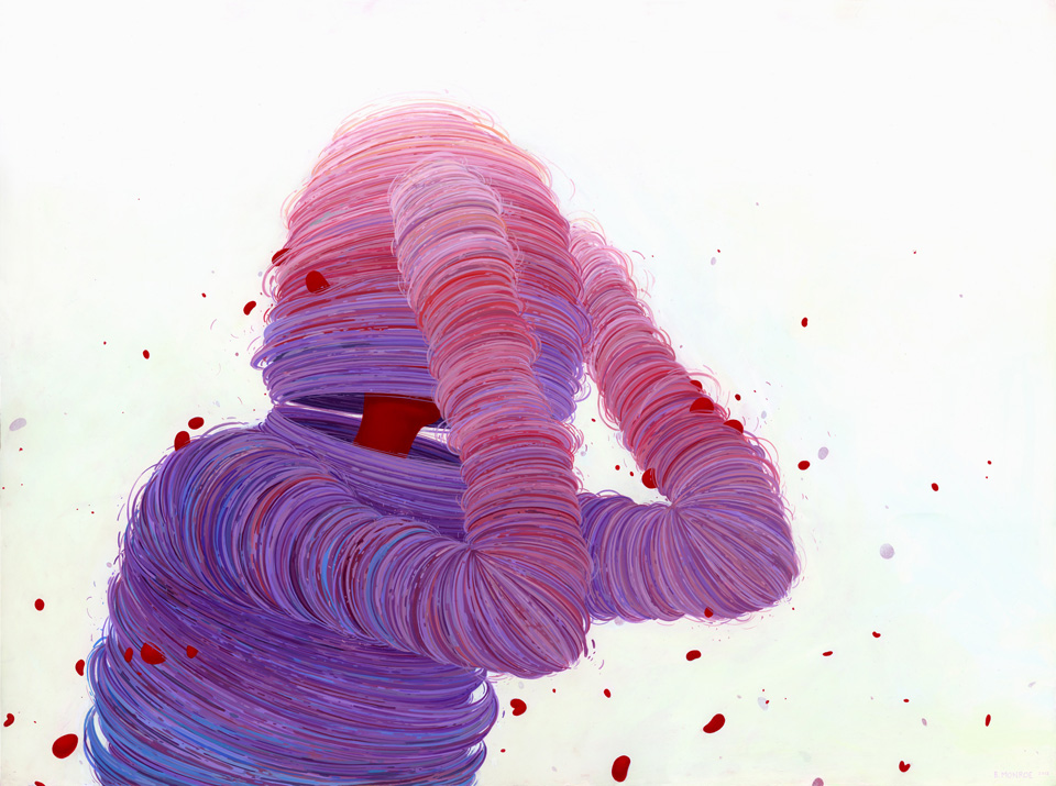 Colorfully Textured Figure Paintings by Brendan Monroe