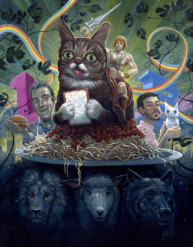 Lil Bub and Casey Weldon 'Meow Brow' Cat Art Shows