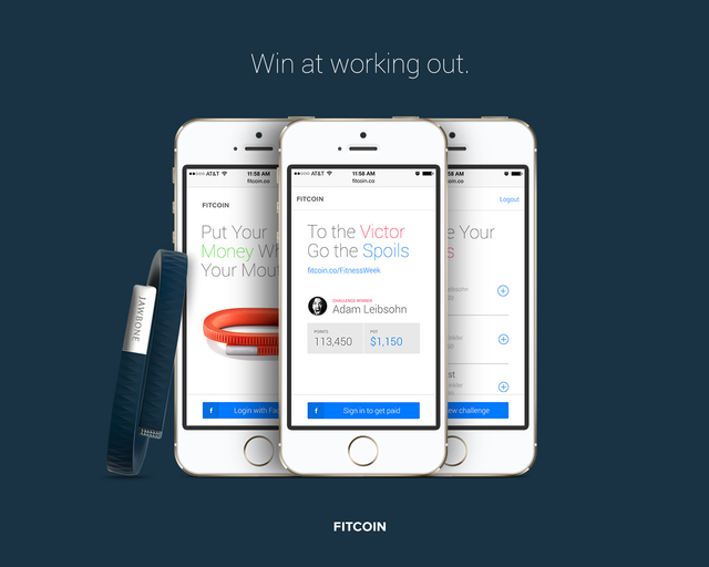 Fitcoin, A Fitness App for Competing With Friends to Win Real Money