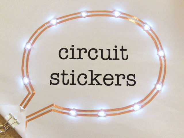 Circuit Stickers, Electronic Stickers That Combine to Build Circuits