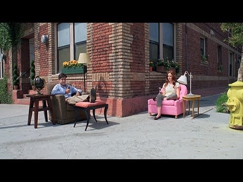 Man Rides a Chair Down the Sidewalk in Stop Motion Sprint Commercial by PES